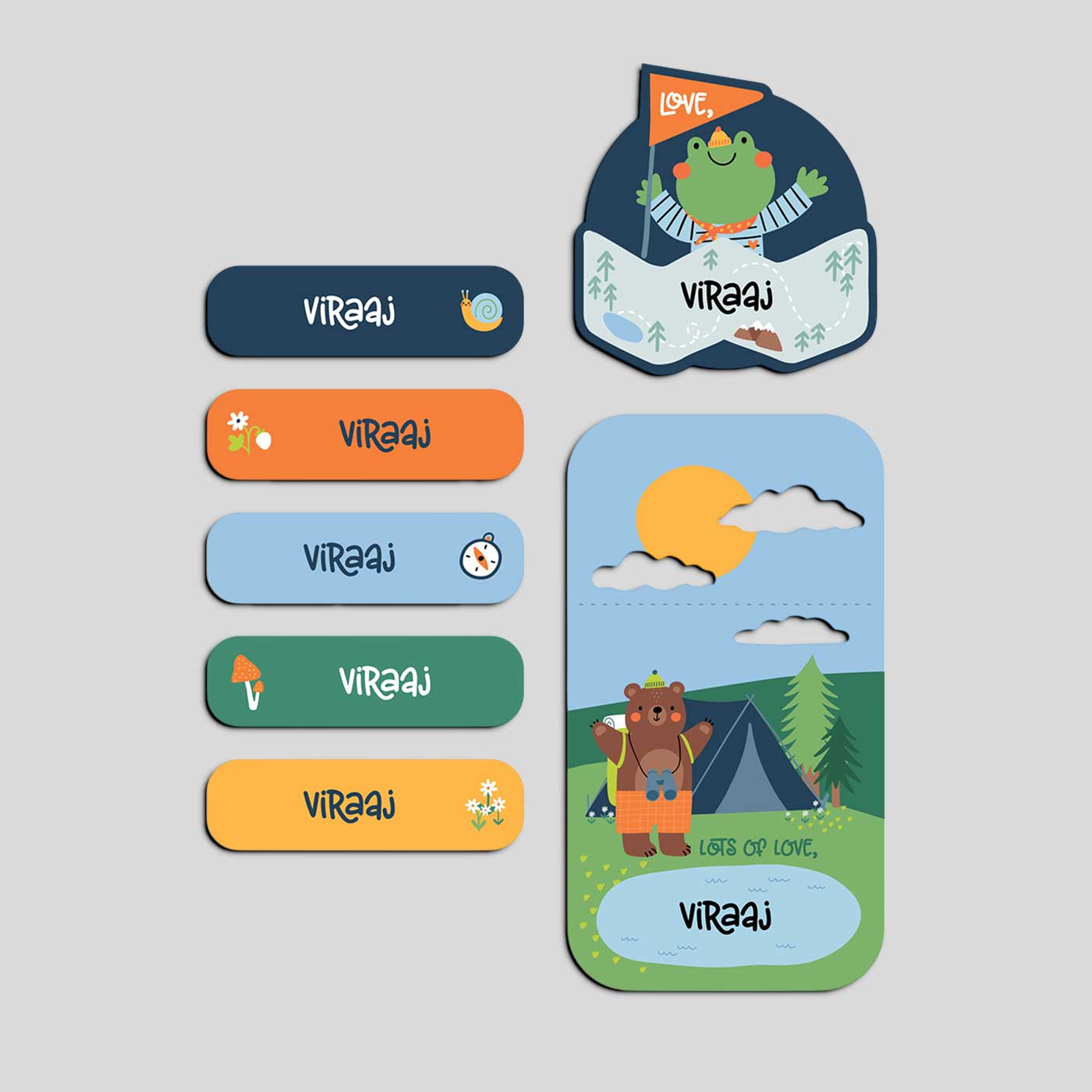 Buy Personalized Into The Wild Theme Sticker Sheet | 40 Stickers Online ...