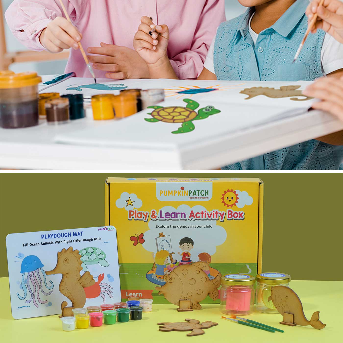 Buy Handmade Ocean Themed Adventure Play Dough Box DIY Kit | Set of 7 ...