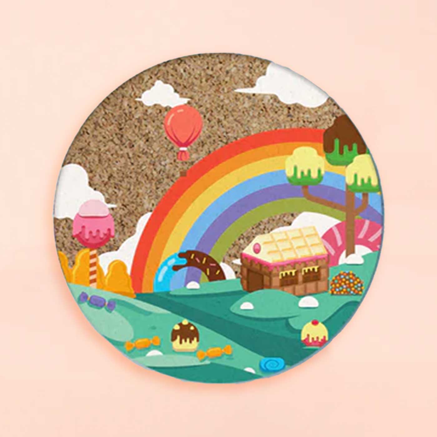 Buy Handmade Candy Kingdom Wooden Pinboard For Kids Online On Zwende