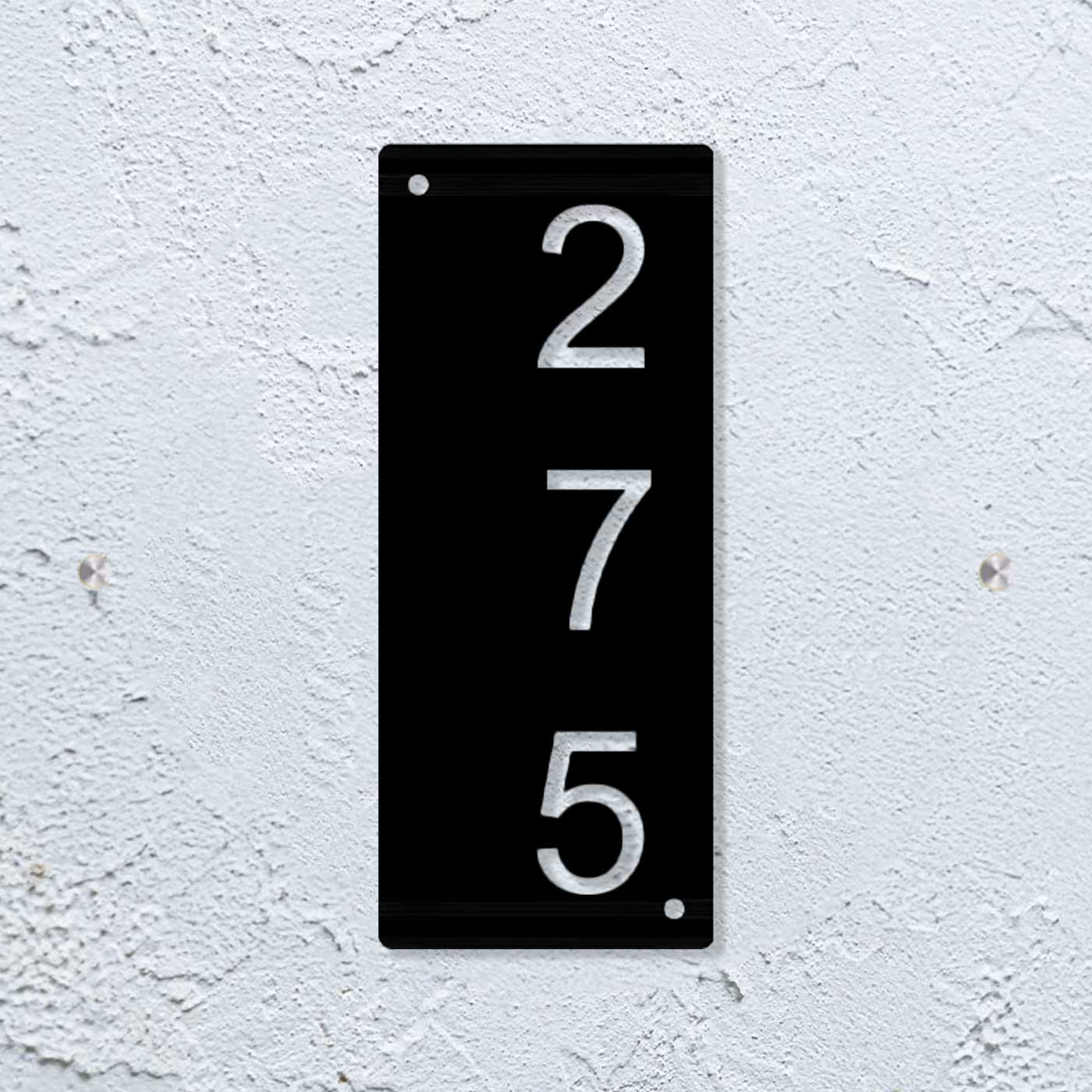 Buy Personalized Laser Cut Minimalist Design Steel Vertical Name Plate ...