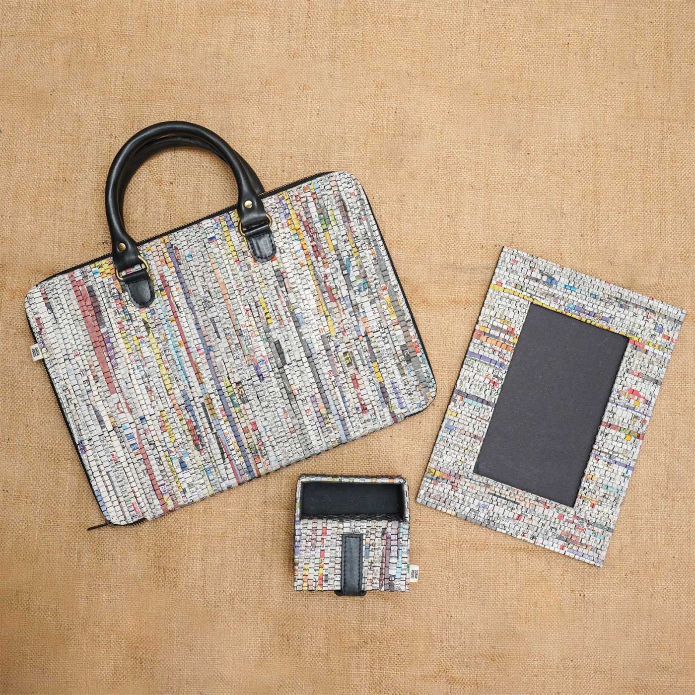 Buy Handmade Premium Upcycled Corporate Gift Hamper | Set of 3 Online ...