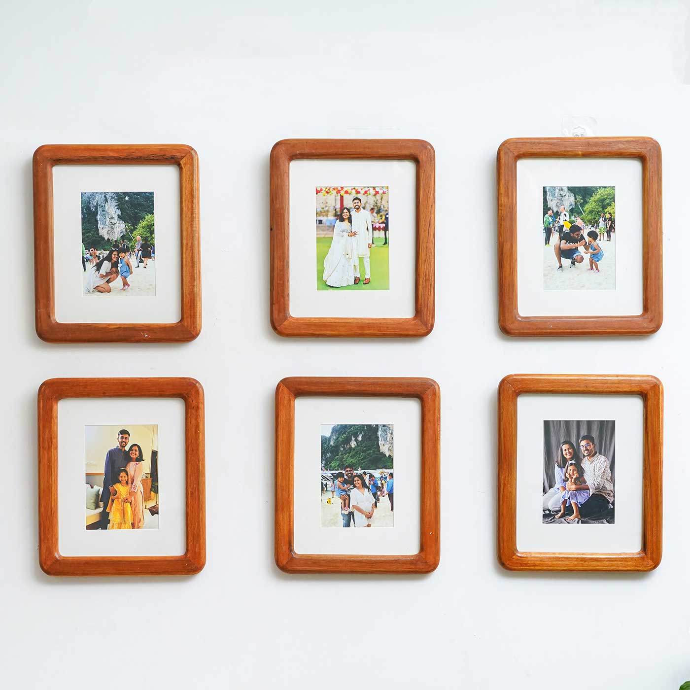 Buy Handmade Colonial Wooden Photo Frame | Set of 6 Online On Zwende