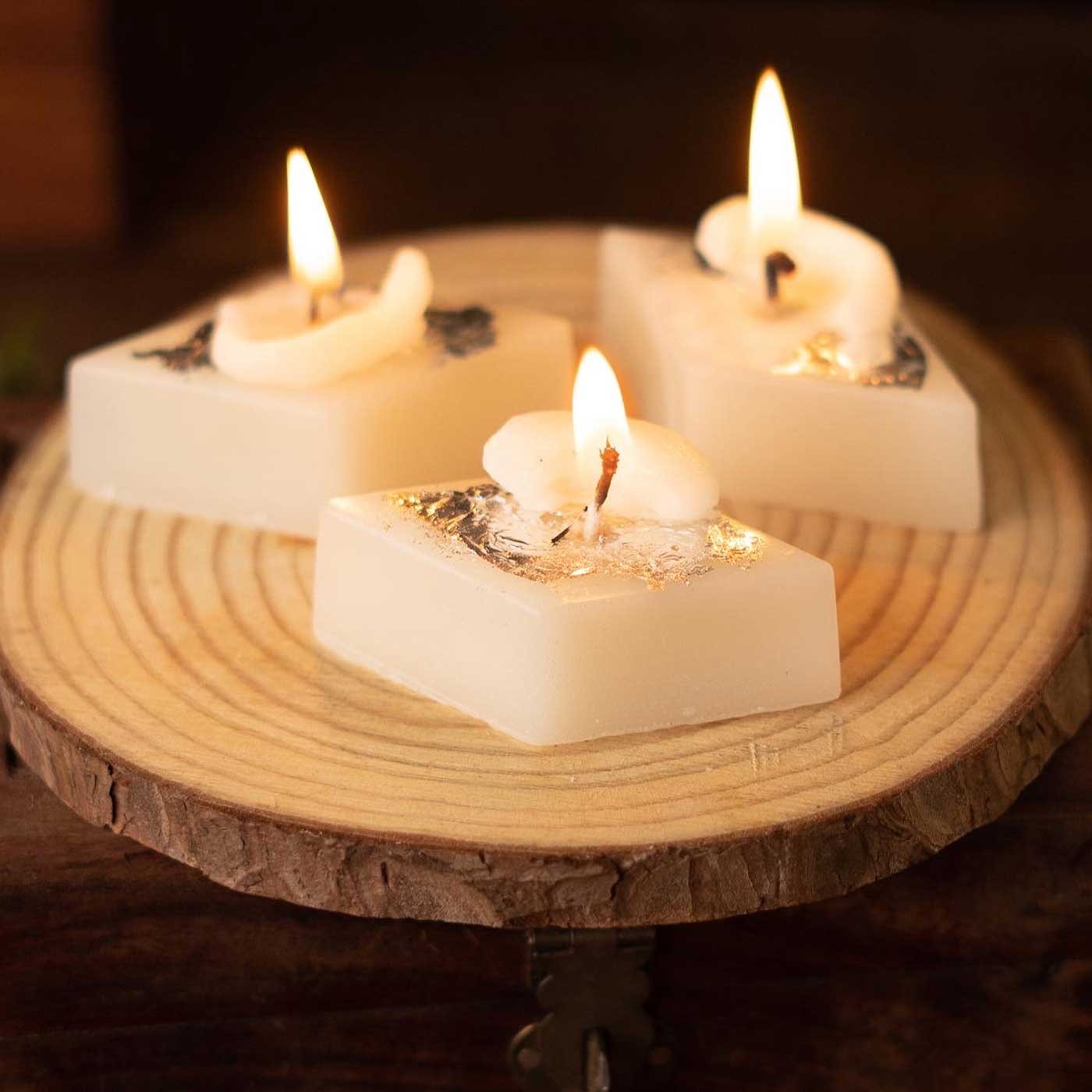 Buy Handmade Kaju Katli Wax Scented Mithai Candle | Set Of 6 Online On ...