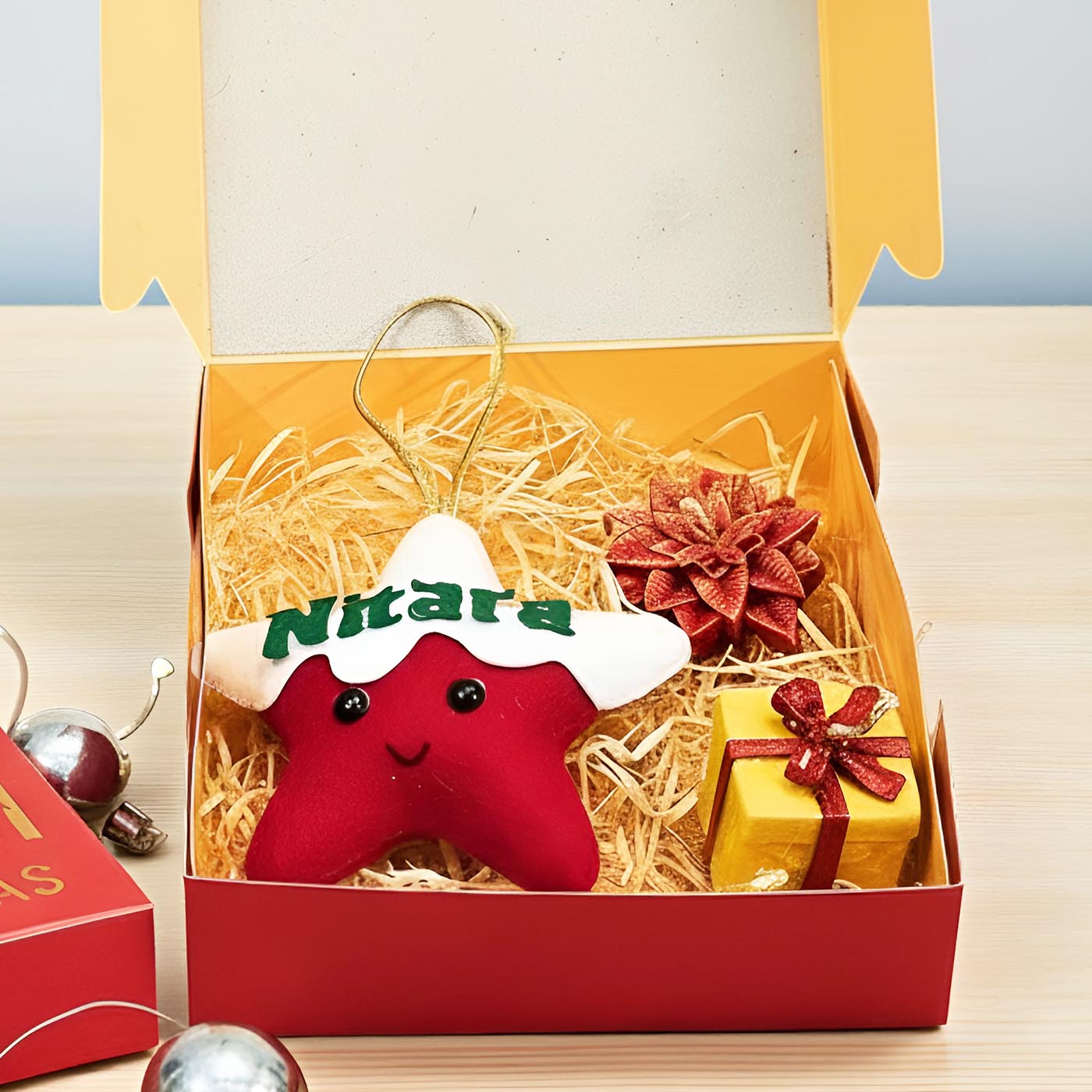 Buy Personalized Christmas Gift Hamper | Includes 1 Ornament, 1 Gift ...