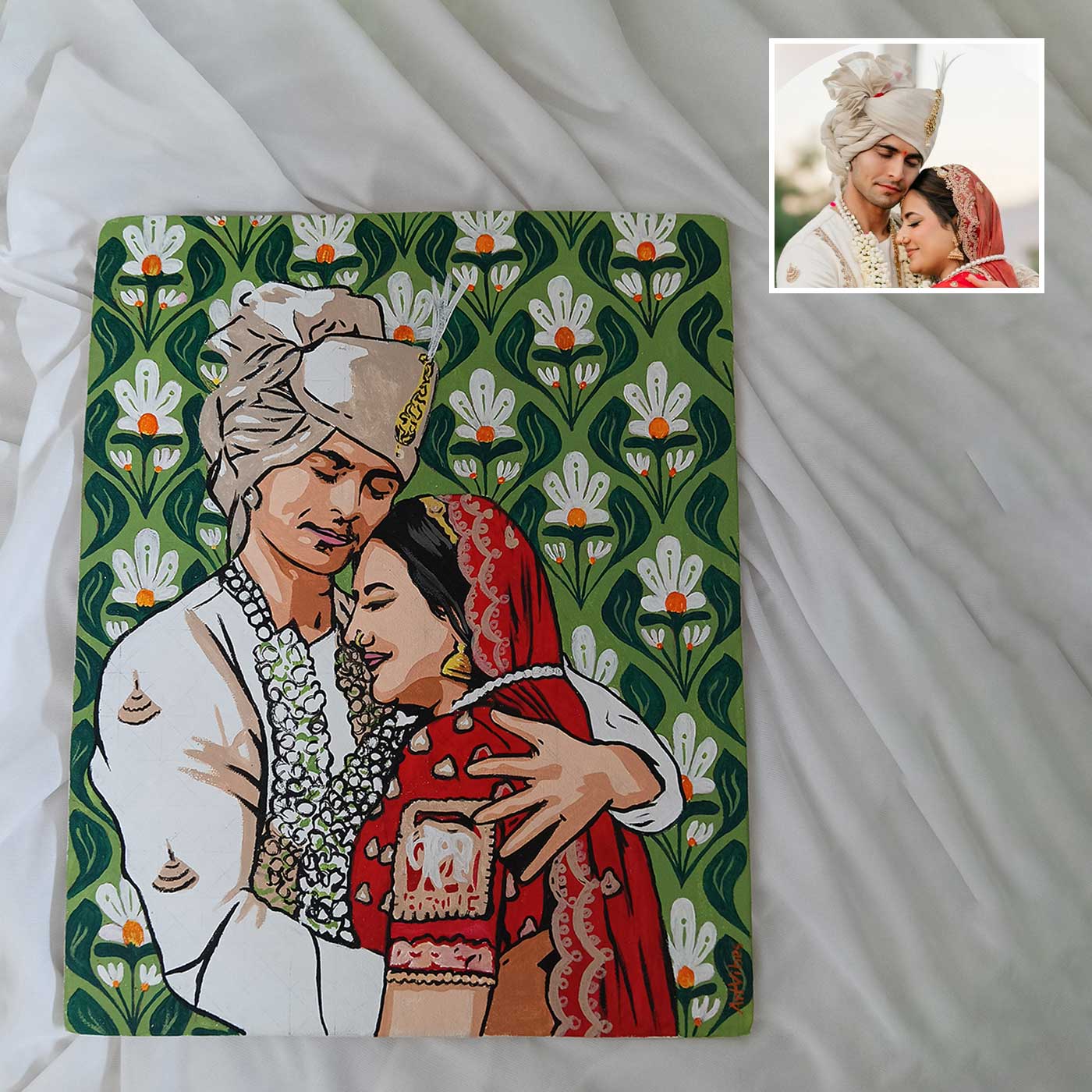 Buy Personalized Photo Based Caricature Rectangular Portrait For ...