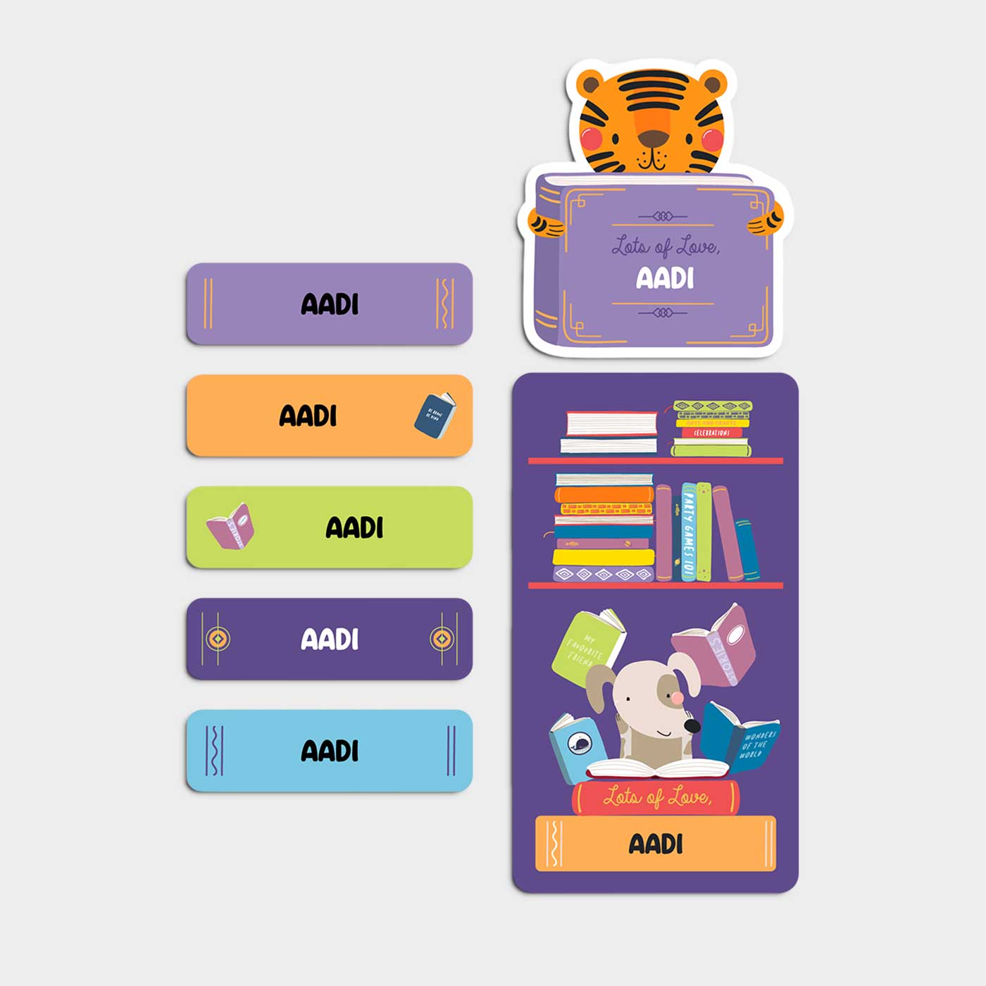 Buy Personalized Animal Library Theme Sticker Sheet | 40 Stickers ...