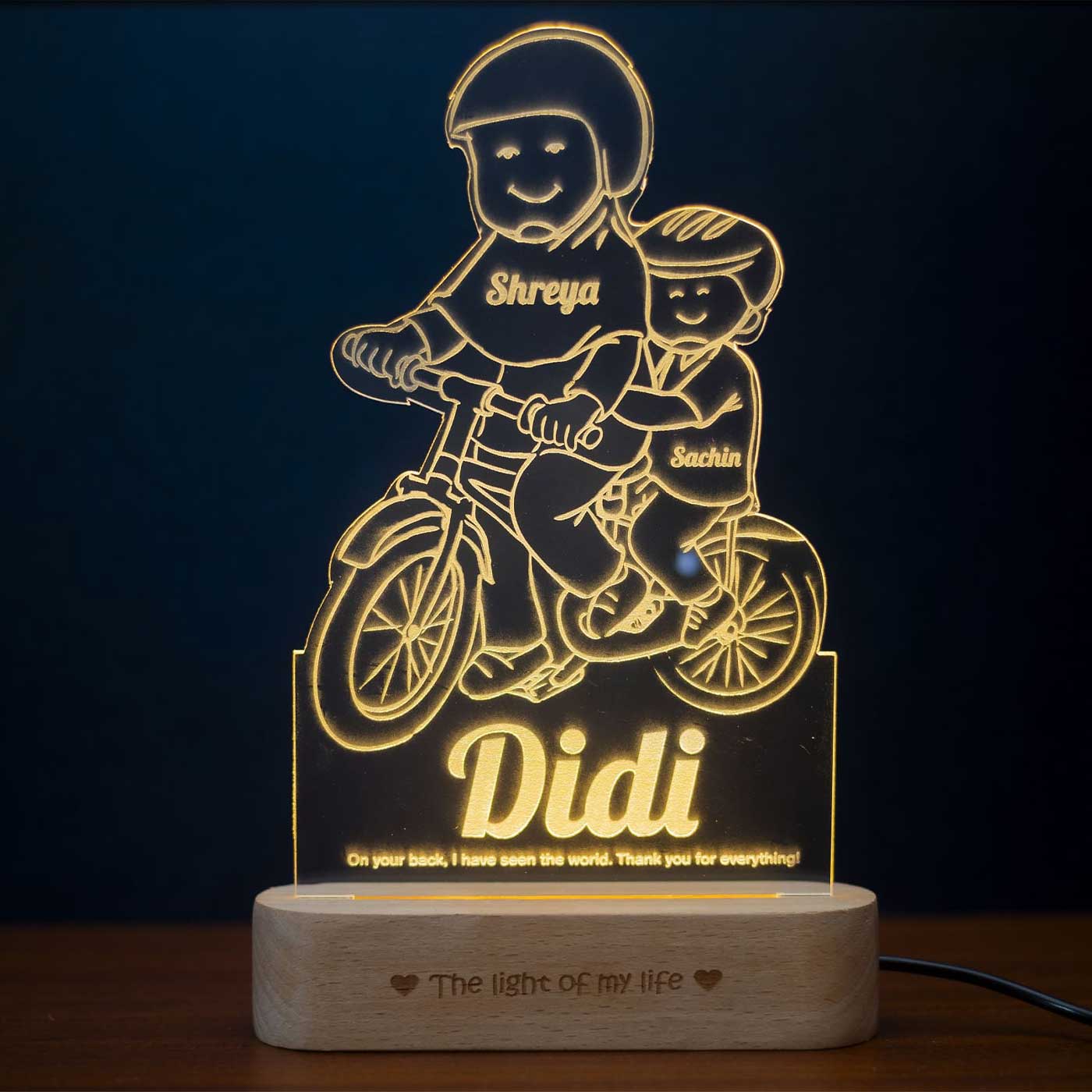 Buy Personalized Engraved Didi's Mentorship Tribute Acrylic Table Lamp ...