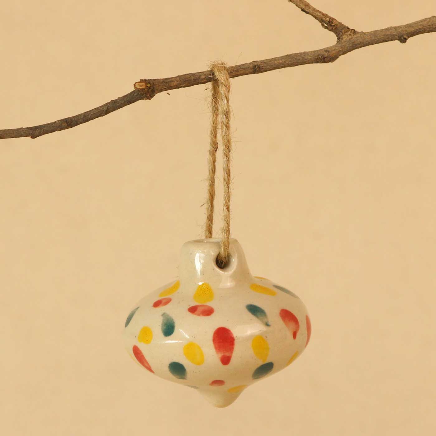 Buy Handmade Ceramic Spinner Ornaments For Christmas Tree Decoration ...