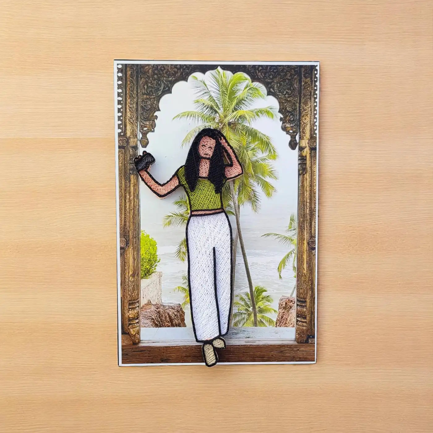 Buy Photo Personalized Handmade String Art Cute Girl Theme MDF Wood ...