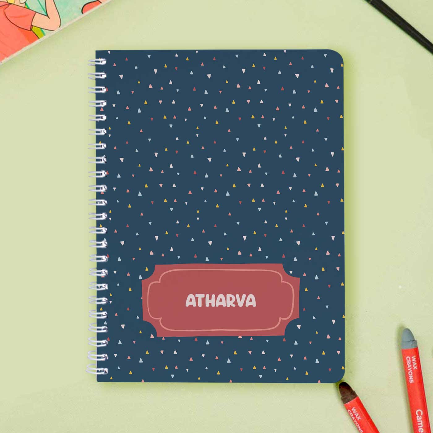 Buy Personalized Triangle Tango Theme Spiral Bound Notebook | 60 Pages ...