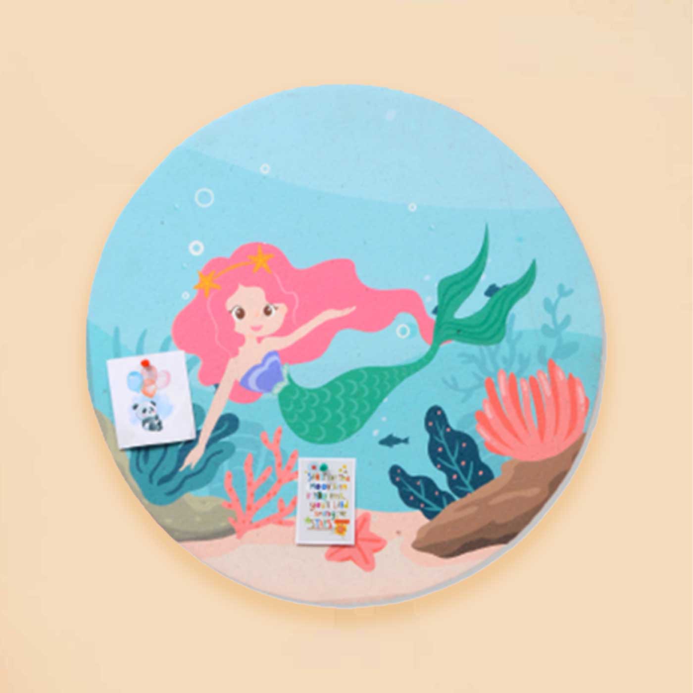 Buy Handmade Mermaid Theme Wooden Pinboard For Kids Online On Zwende