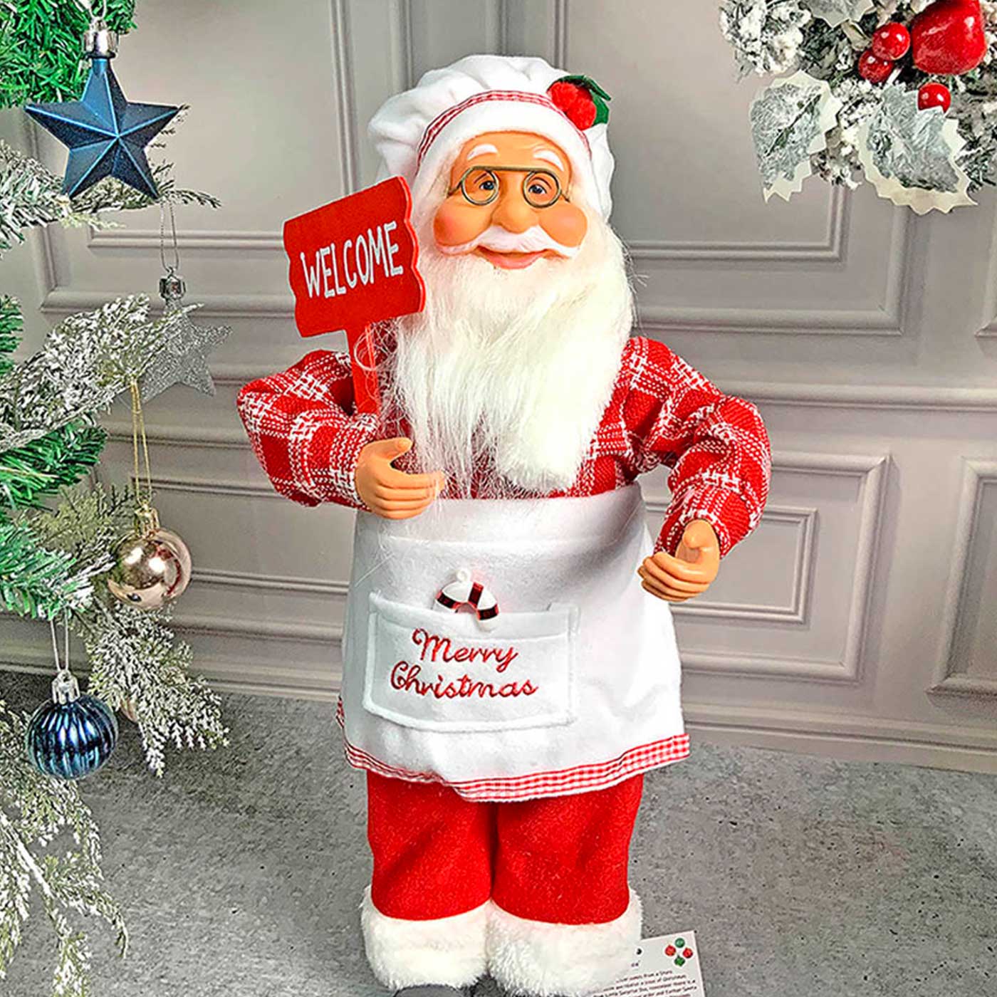 Buy Small Masterchef Santa Claus Self-Standing Woolen Decor For ...