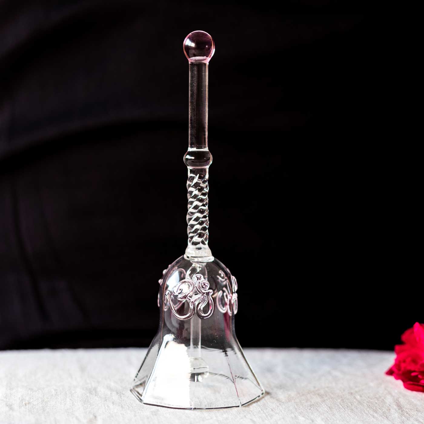 Buy Handmade Pink Ringing Glass Bell | 5.9 inch Online On Zwende