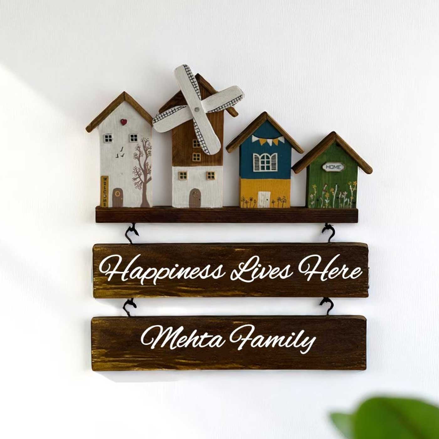 Buy Personalized Mini Windmill Theme Wooden Name Plate Online On Zwende