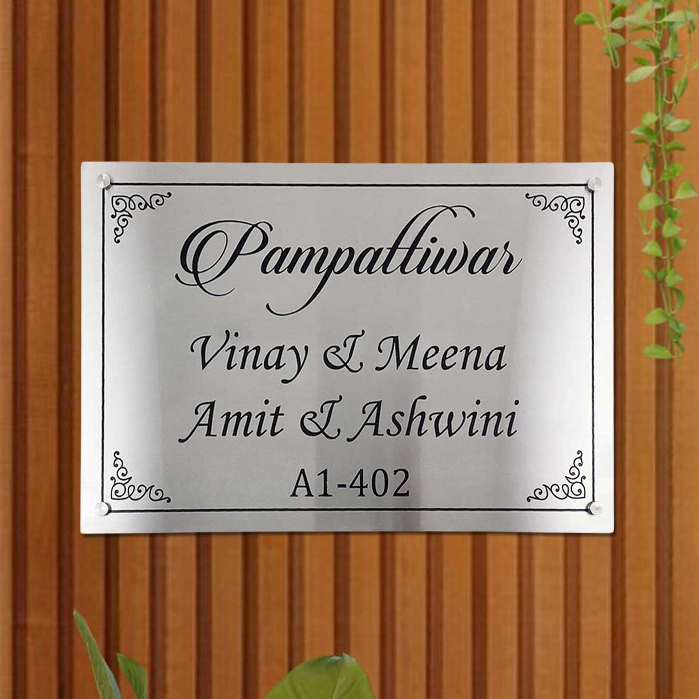 Buy Personalized Engraved Classic Stainless Steel Name Plate Online On ...