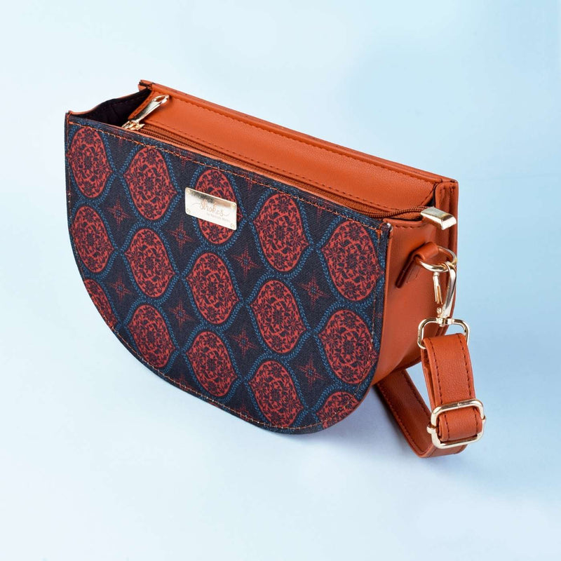 Regal Damask Vegan Leather Sling Bag – Zwende