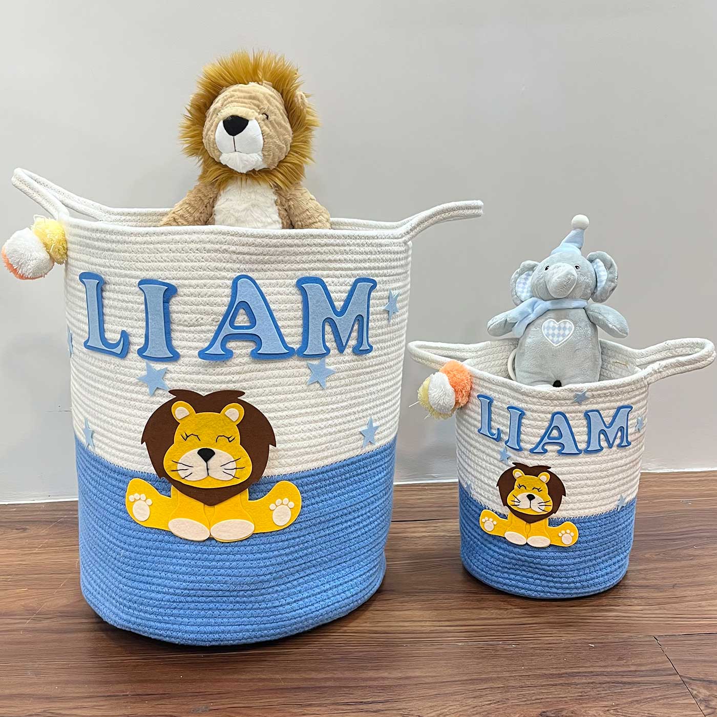 Buy Personalized Handmade Cuddle Cub Jute Basket For Kids Online On Zwende