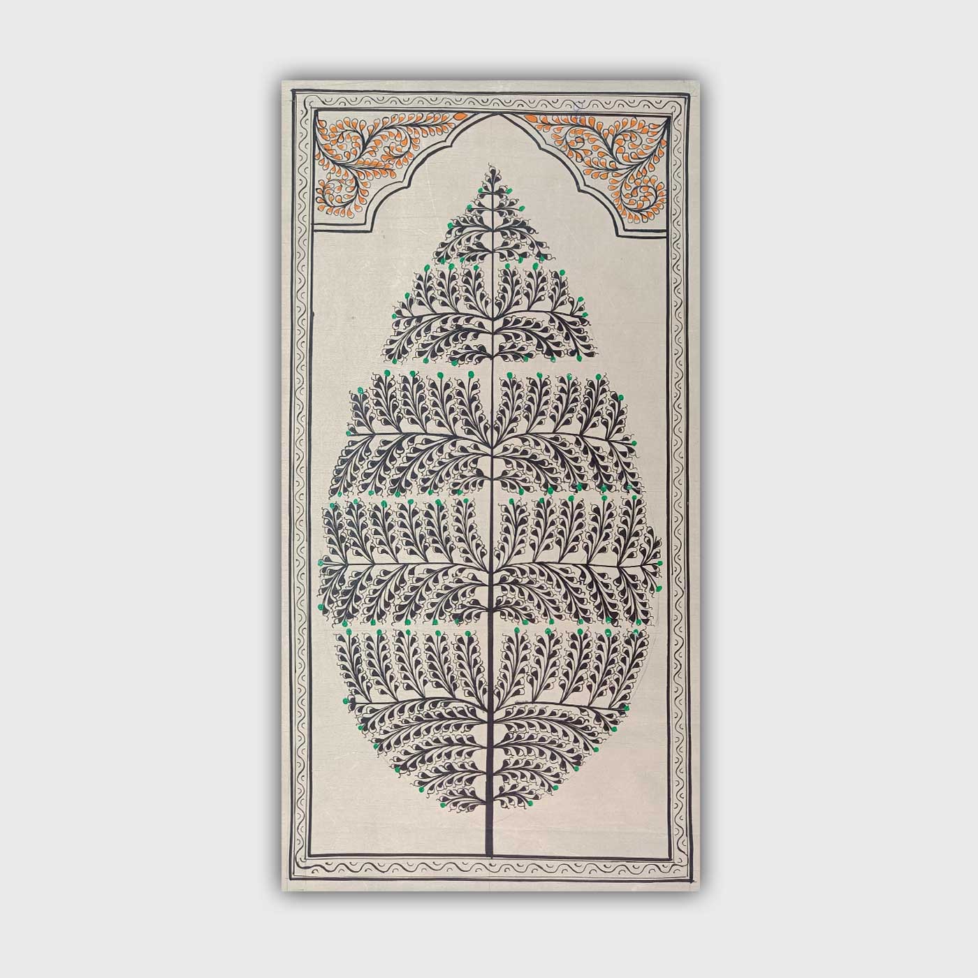 Buy 11 X 19 Inch | Handmade Tussar Silk Tree Of Life Painting Online On ...