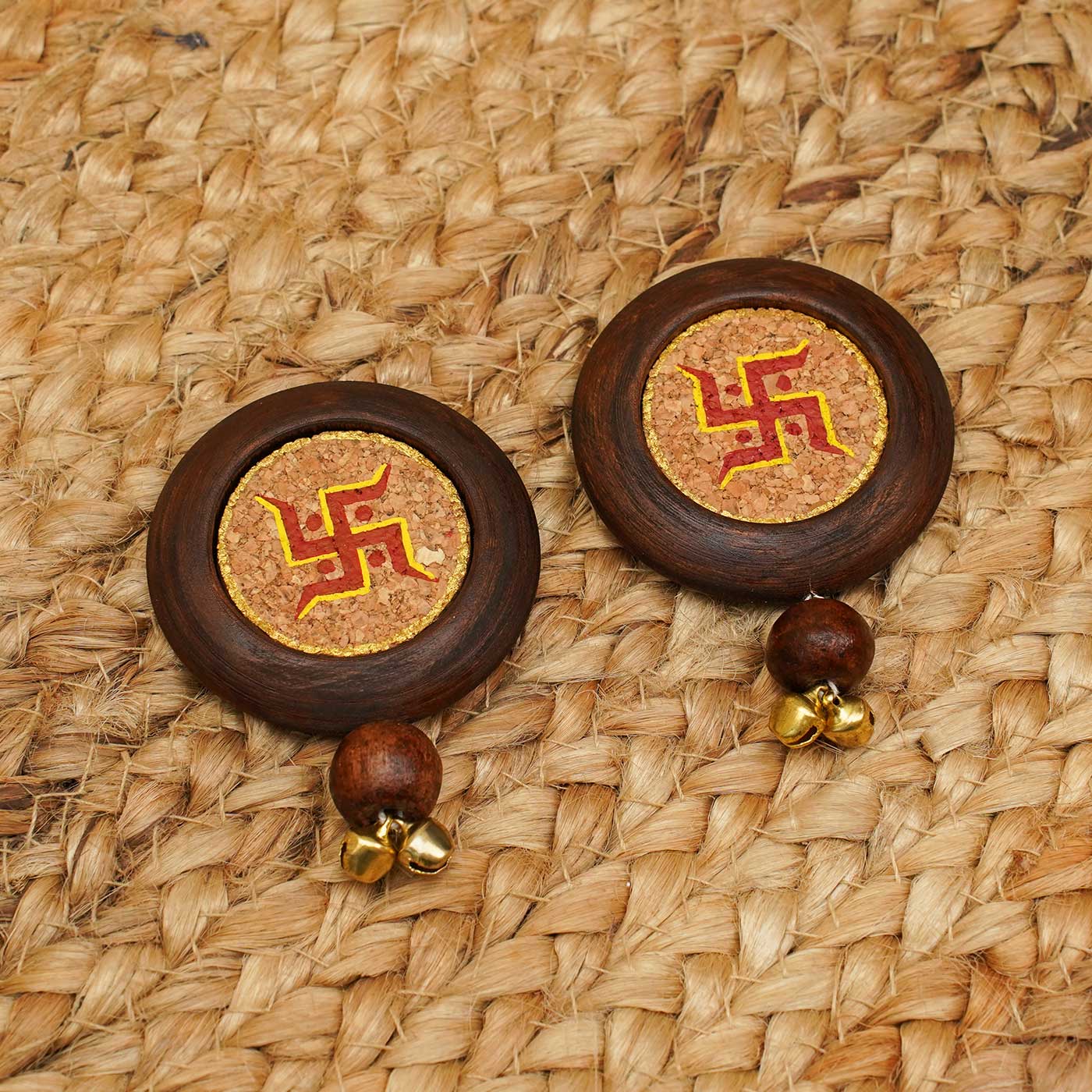 Buy Handmade Swastik Diwali Stick On Hanging | Set of 2 Online On Zwende