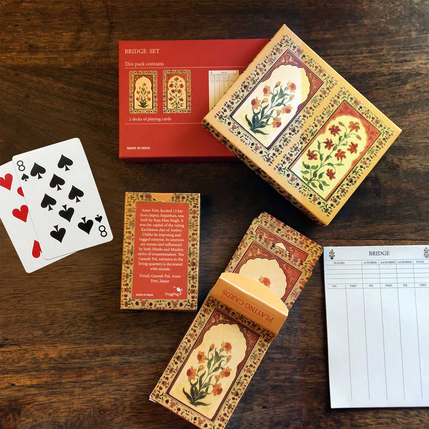 Buy Coated Artistic Amer Fort Themed Bridge Playing Cards Set | Pack of ...