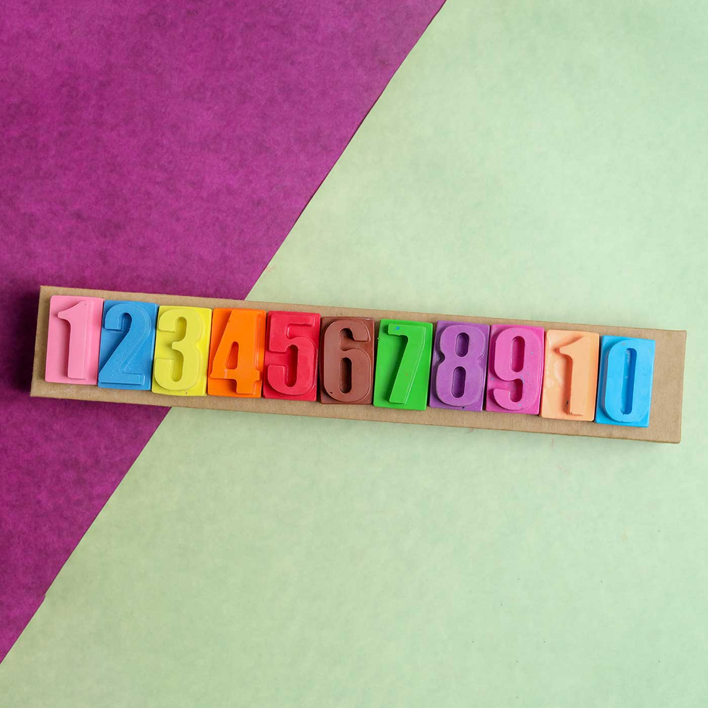 Buy Handmade Non-Toxic Numbers 1 -10 Crayons | Set Of 11 Online On Zwende