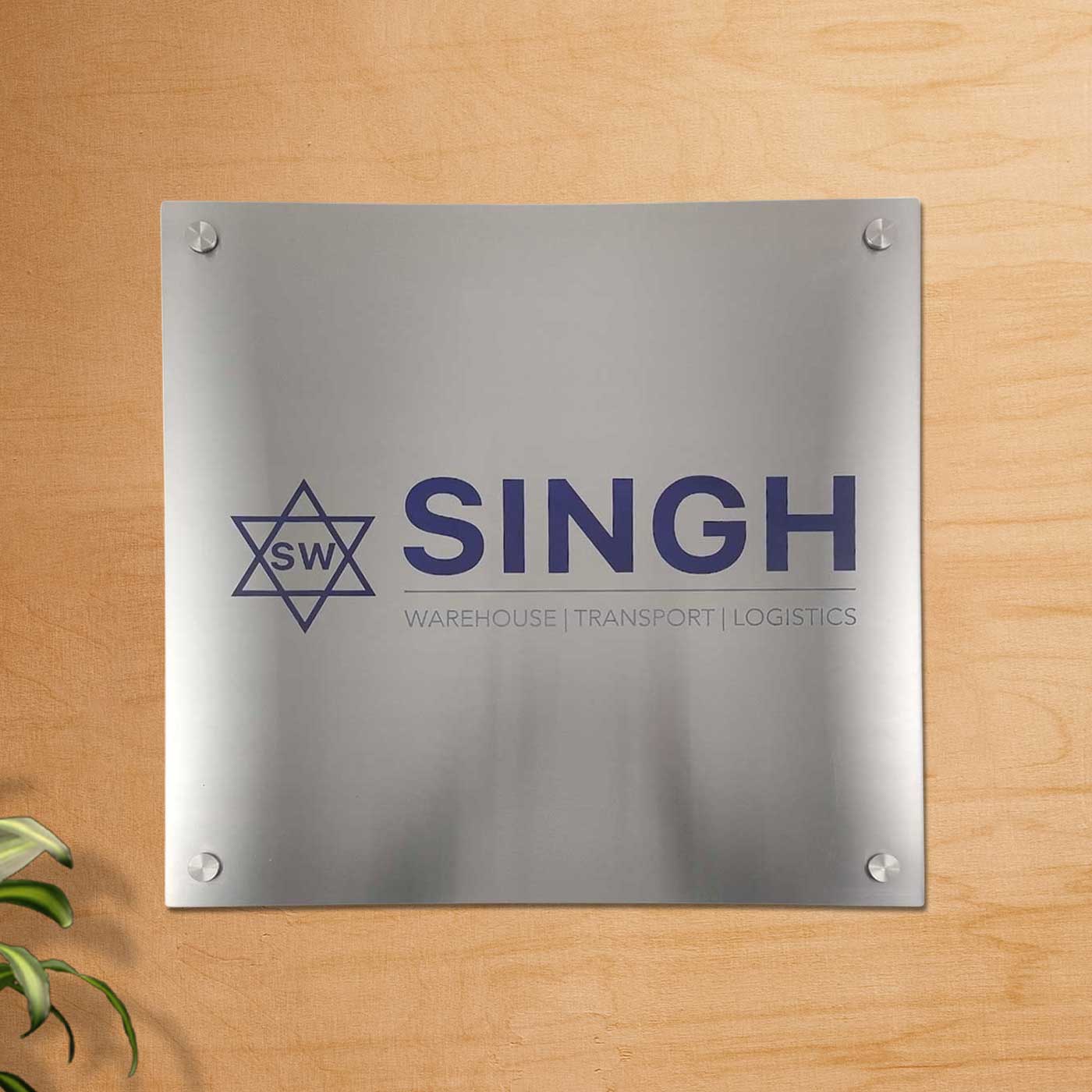 Buy Personalized Engraved Square Stainless Steel Office Name Plate ...