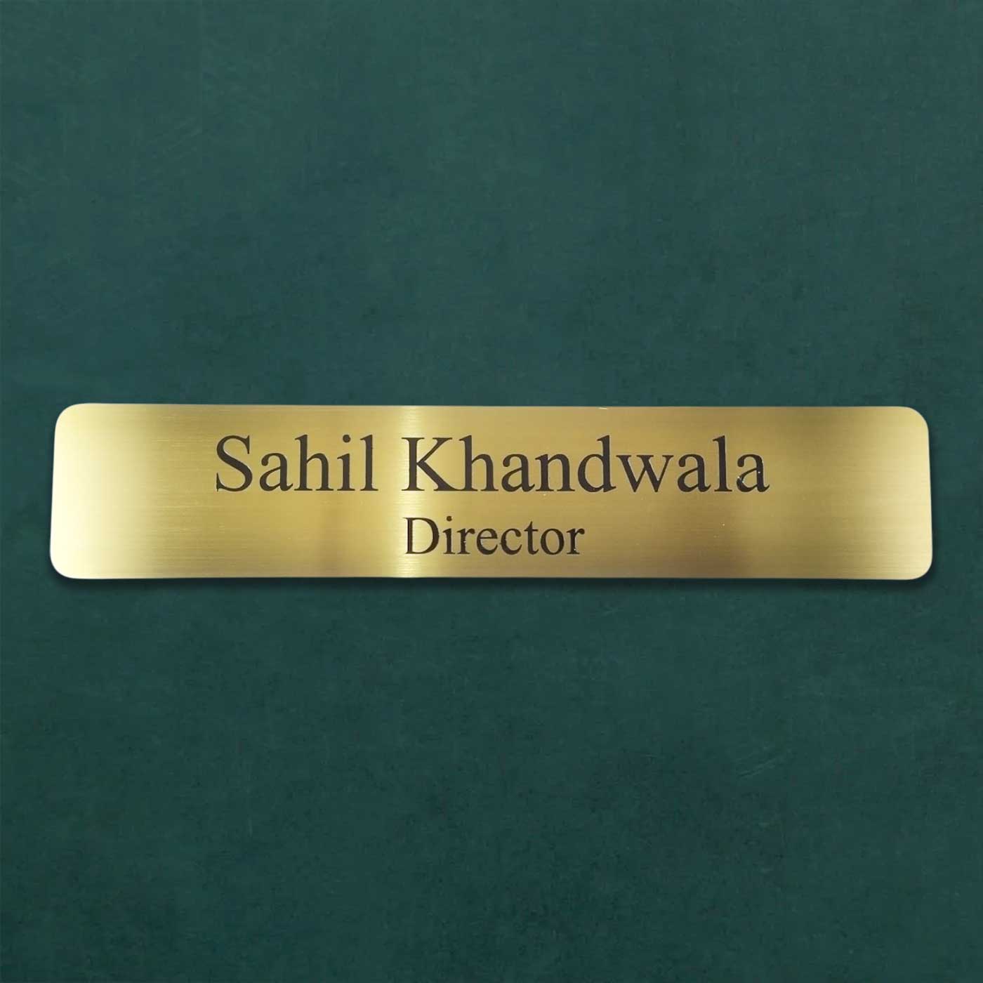 Buy Personalized Weatherproof Sleek Stainless Steel Name Plate Online ...