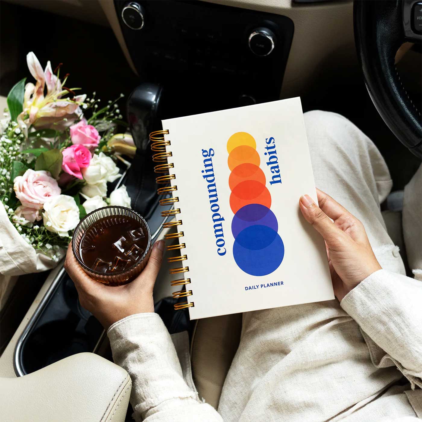 Buy Compounding Habits Undated Spiralbound Daily Planner | Habit ...