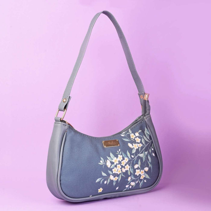 Periwinkle Vegan Leather Baguette Bag – Zwende