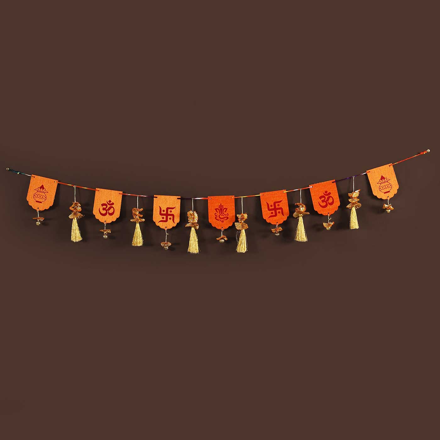 Buy Handmade Swastik Bandhanvar Paper Toran Online On Zwende