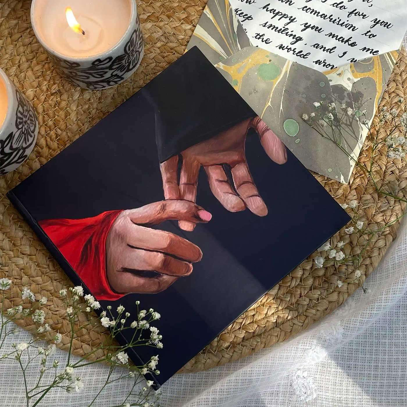 Buy Handmade Hold My Hand Dairy With Letter | 100 Pages Online On Zwende