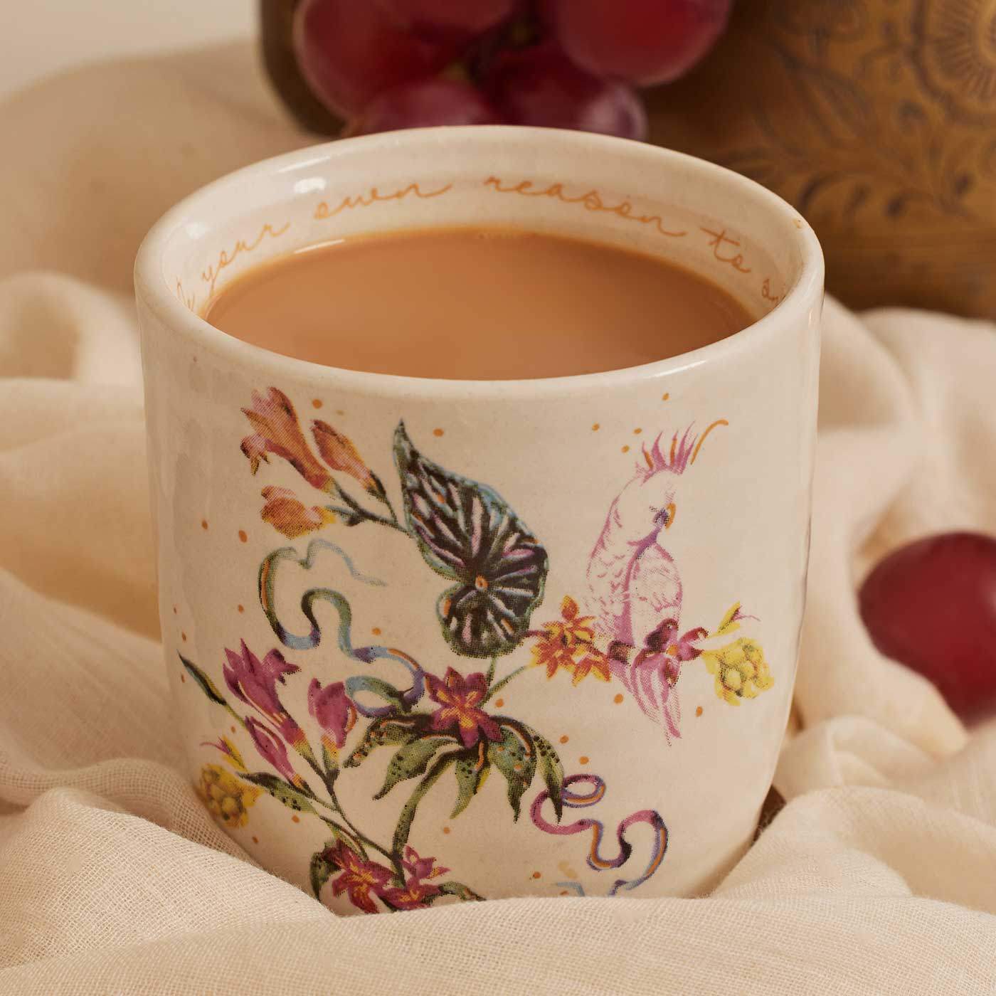 Buy Handmade Botanical Theme Kulhad Online On Zwende