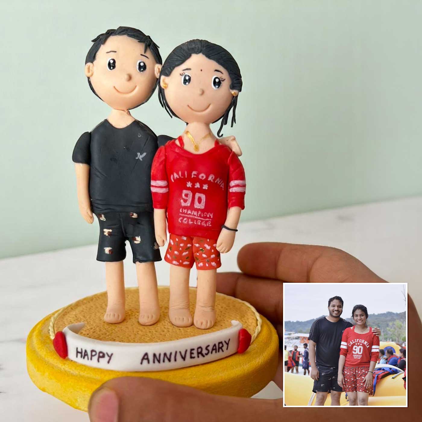 Buy Photo Personalized Miniature Clay Dolls Online On Zwende