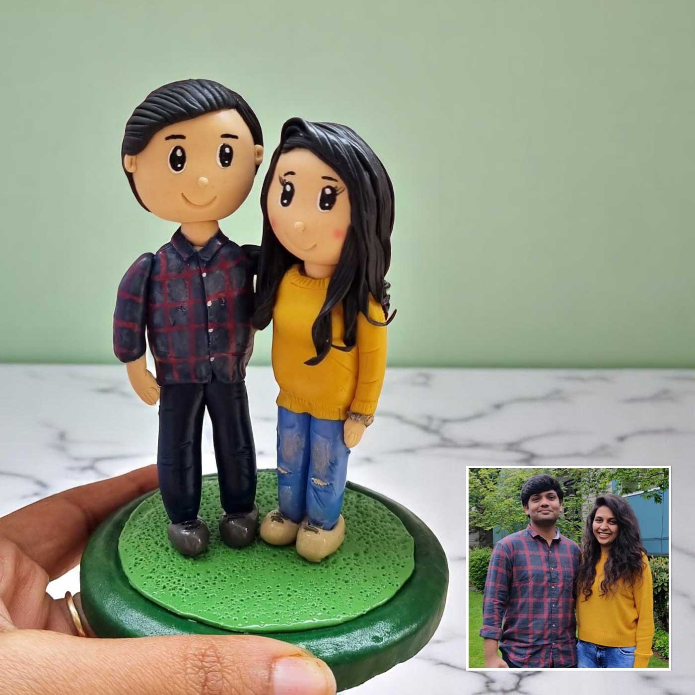 Buy Photo Personalized Miniature Clay Dolls Online On Zwende