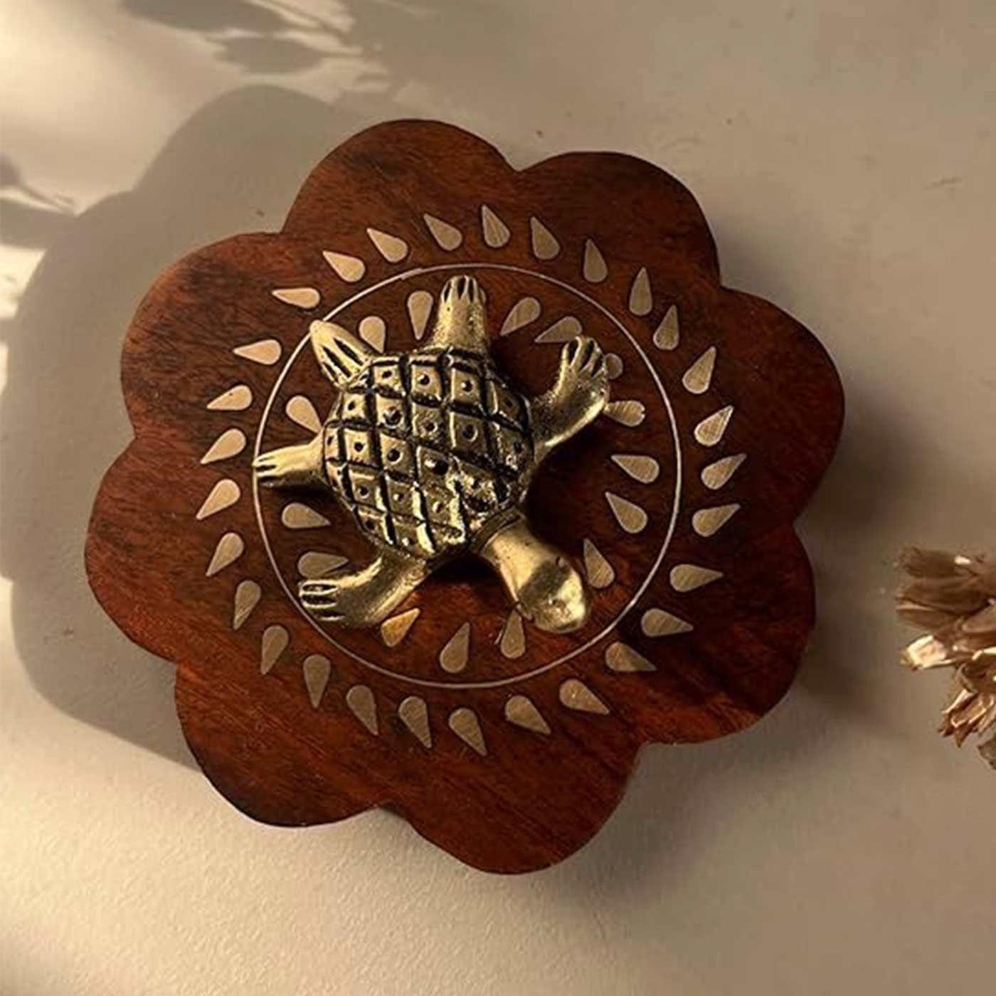 Buy Handmade Tortoise Design Brass Incense Stick Holder Online On Zwende