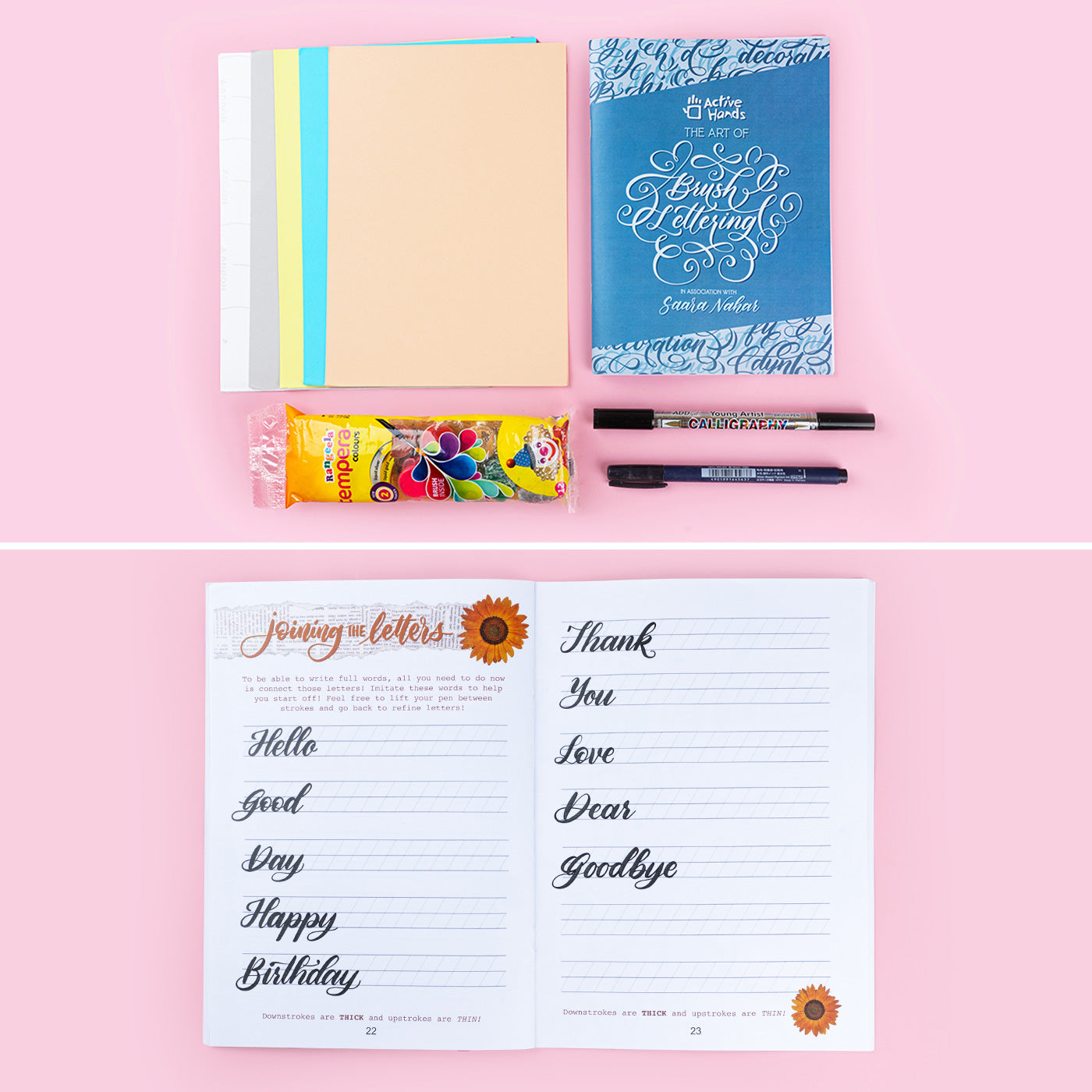 Buy Meditative Brush Lettering DIY Kit Online On Zwende