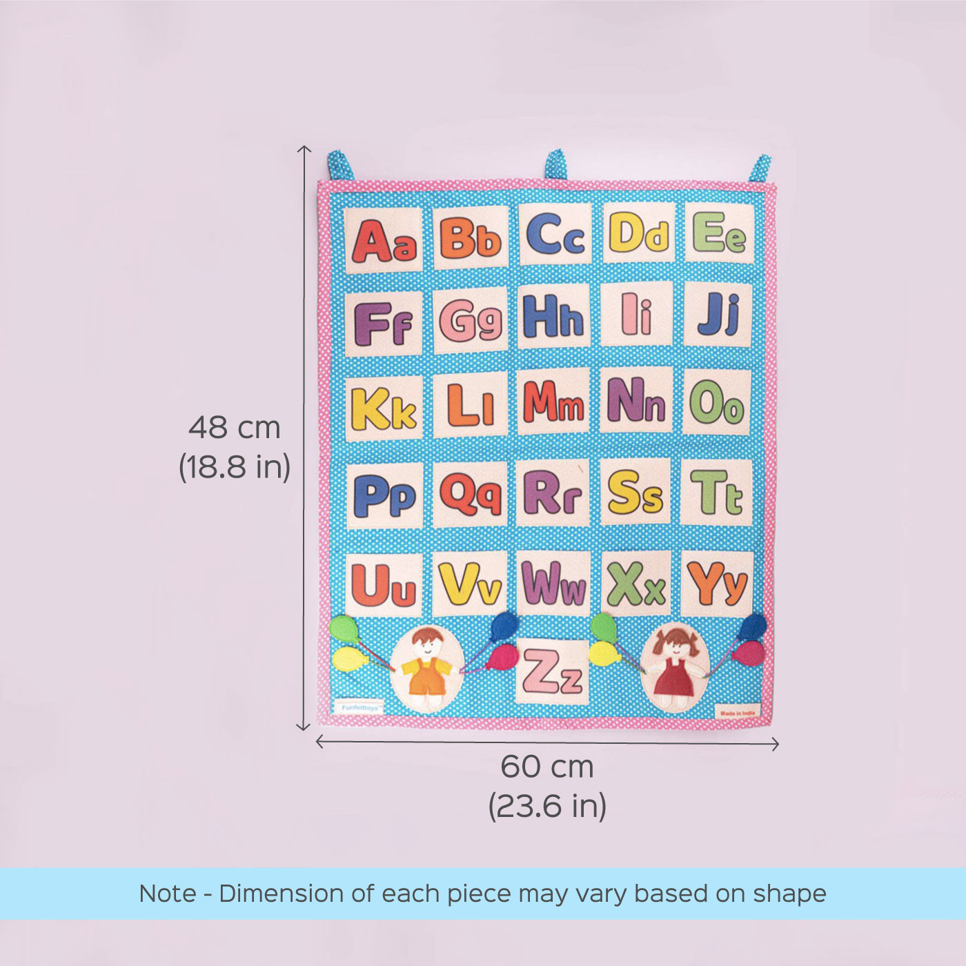 Buy Handcrafted Pocket Alphabet Chart Online On Zwende