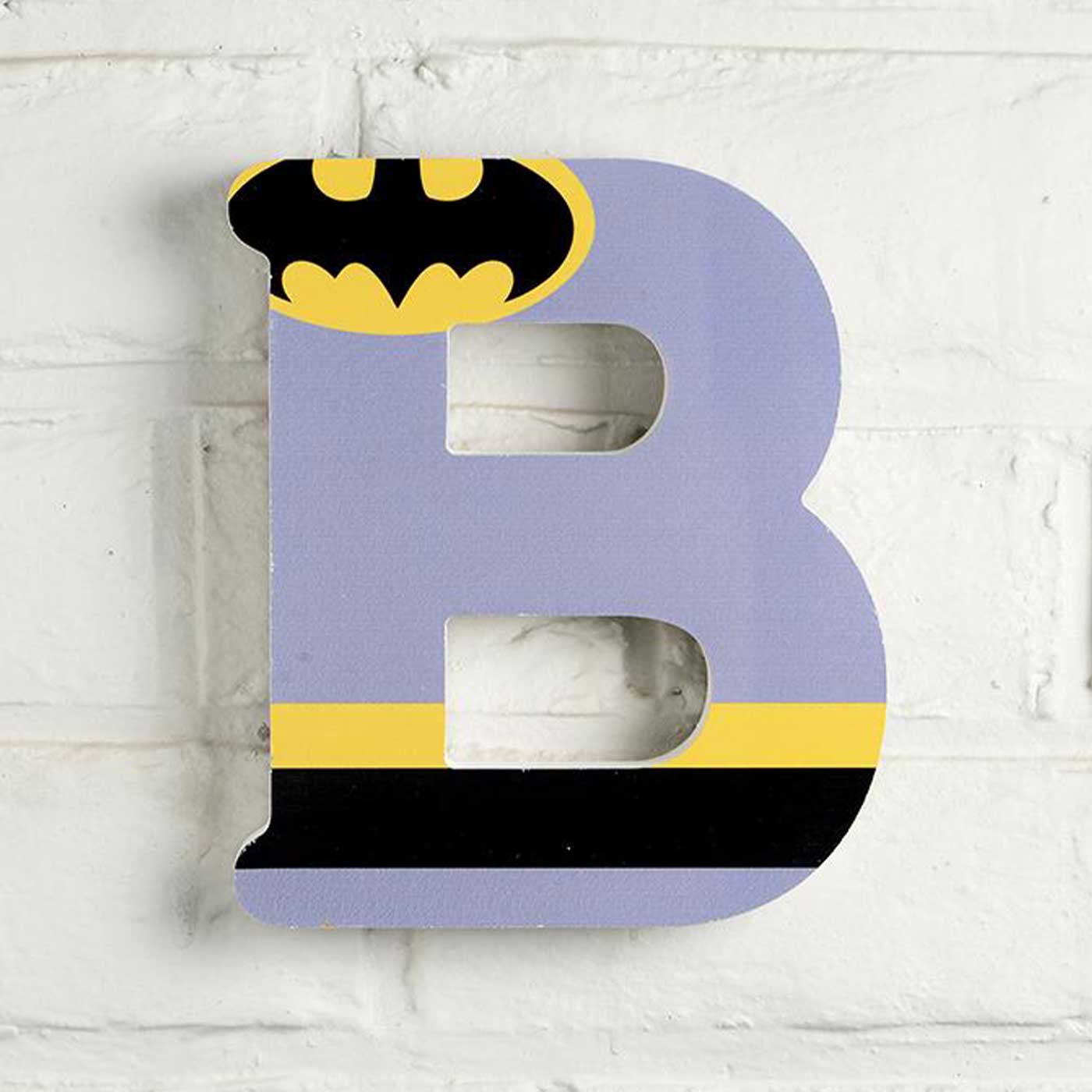 Buy Handmade Batman Theme MDF Wood 3D Wall Letter For Kids - B Online ...