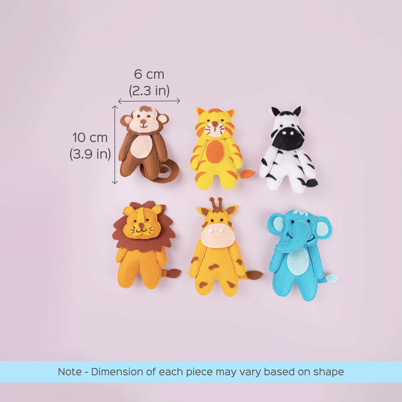 Buy Handcrafted Baby Animal Toys - Set of 6 Online On Zwende