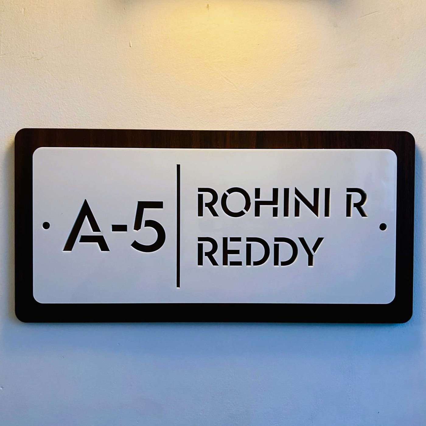 Buy Personalized Rectangle Acrylic Name Plate Online On Zwende