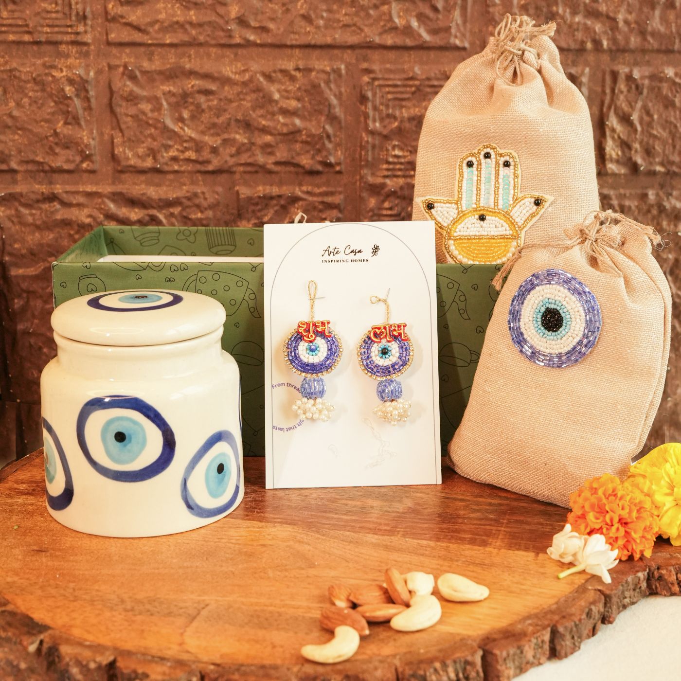 Buy Shubh Nazar Diwali Gift Hamper | Includes 1 Storage Container, 2 ...