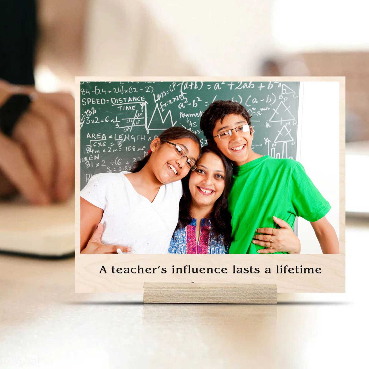 Buy Personalized Wooden Photo Print For Teachers - A Teacher's ...