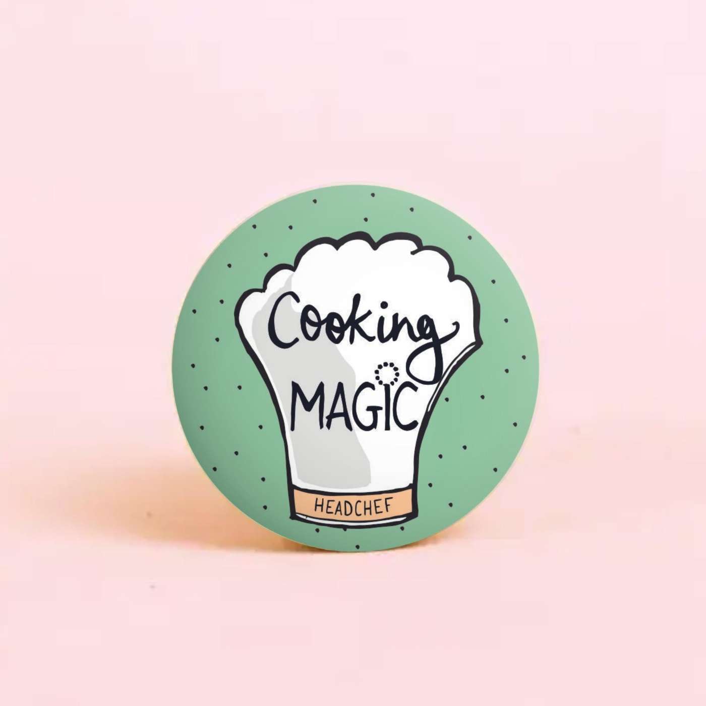 Buy Handmade "Cooking Magic" Badge With Magnet Online On Zwende