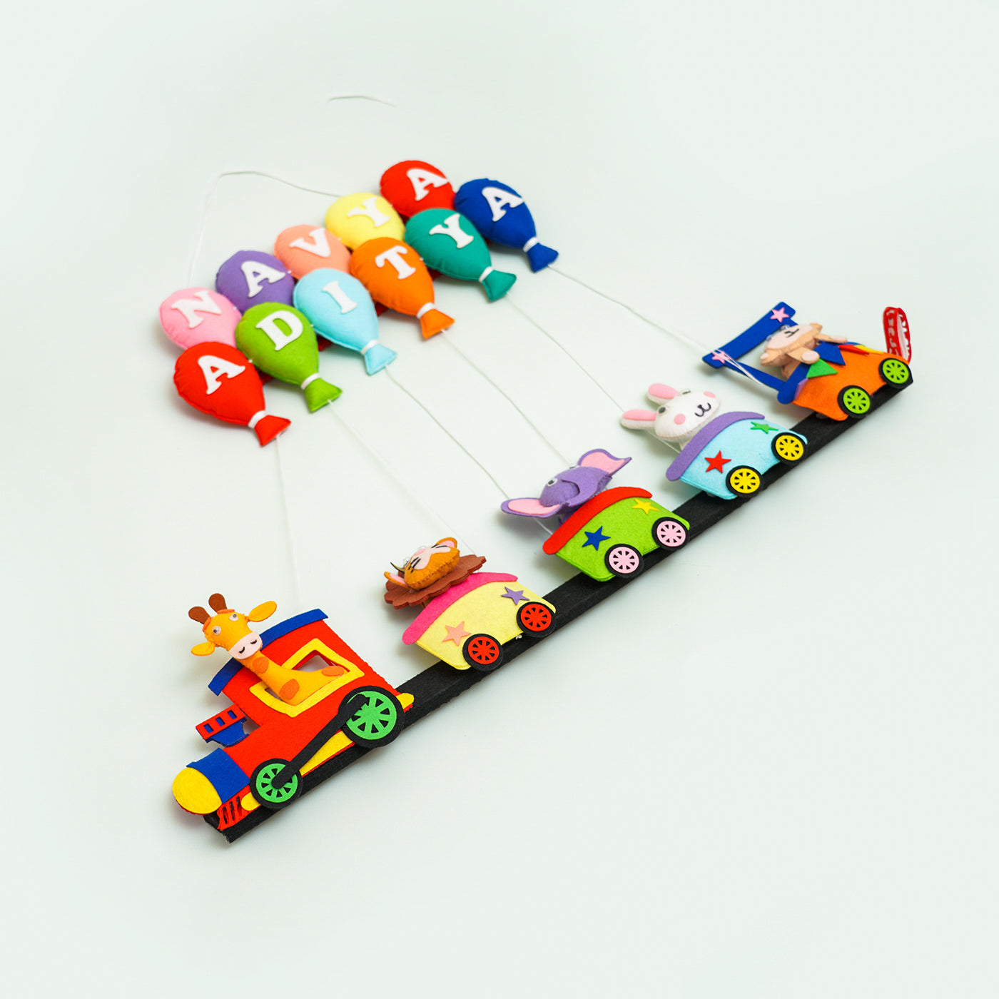 Buy Handcrafted Personalized Felt Name Plate For Siblings | Jungle ...
