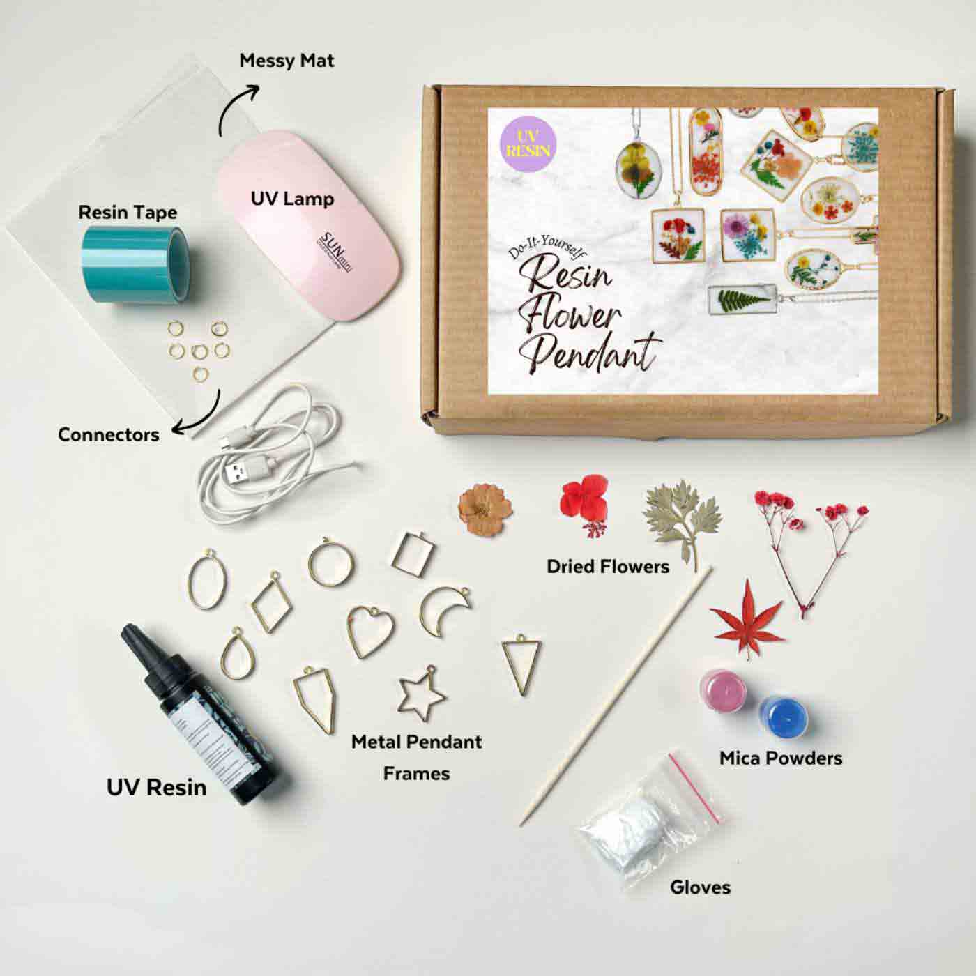 Buy UV Resin Pendant DIY Kit Online On Zwende