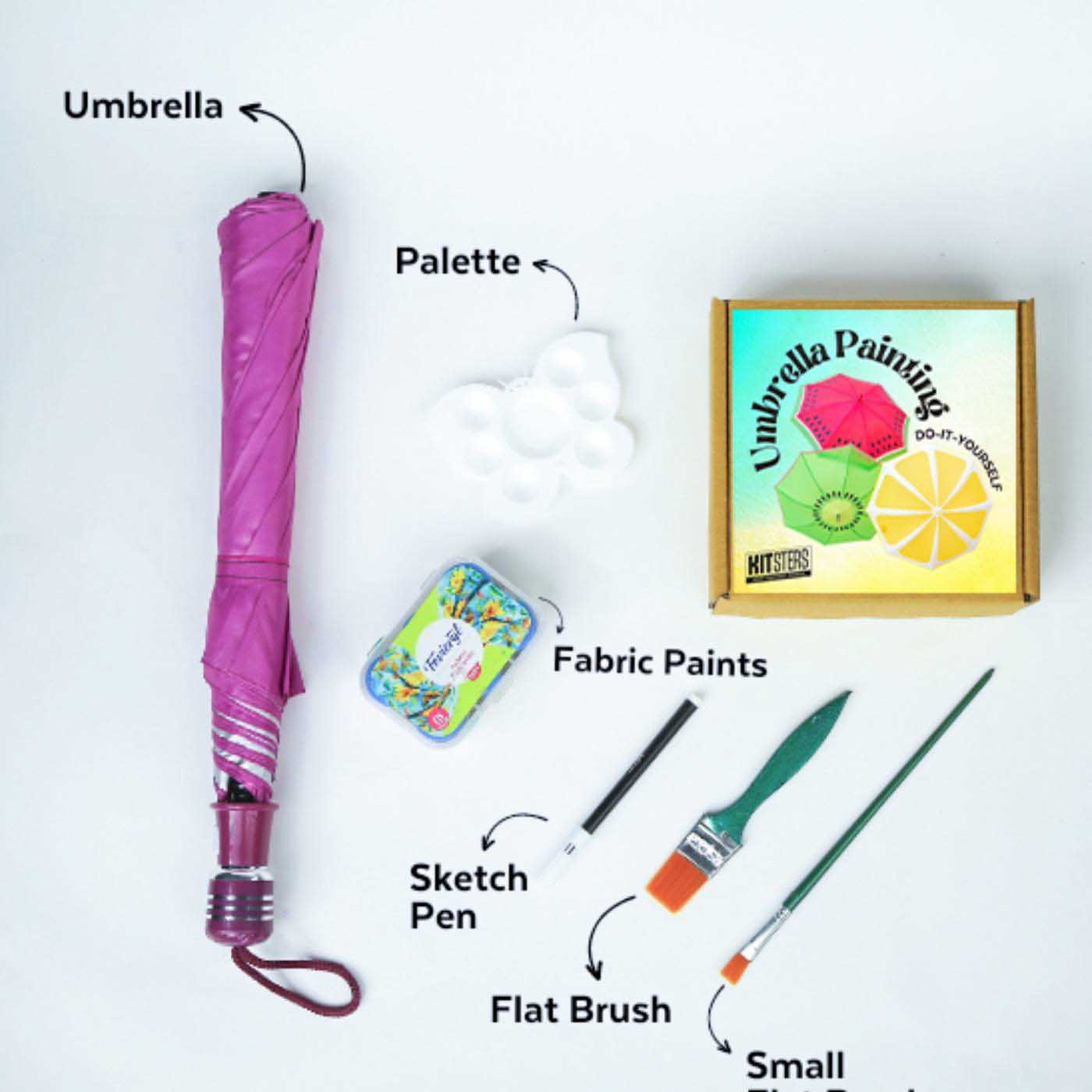 Buy Umbrella Painting DIY Kit Online On Zwende