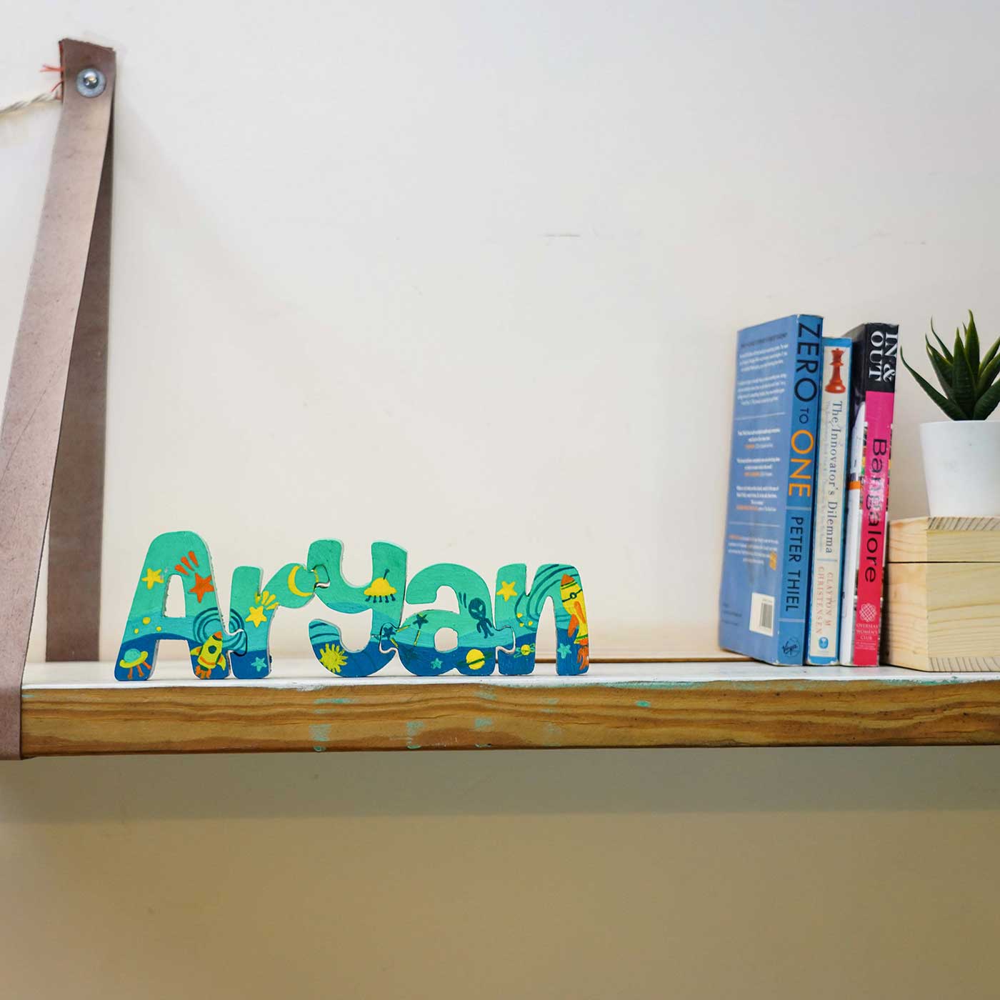 Buy Hand Painted Wooden Jigsaw Name Blocks Online On Zwende