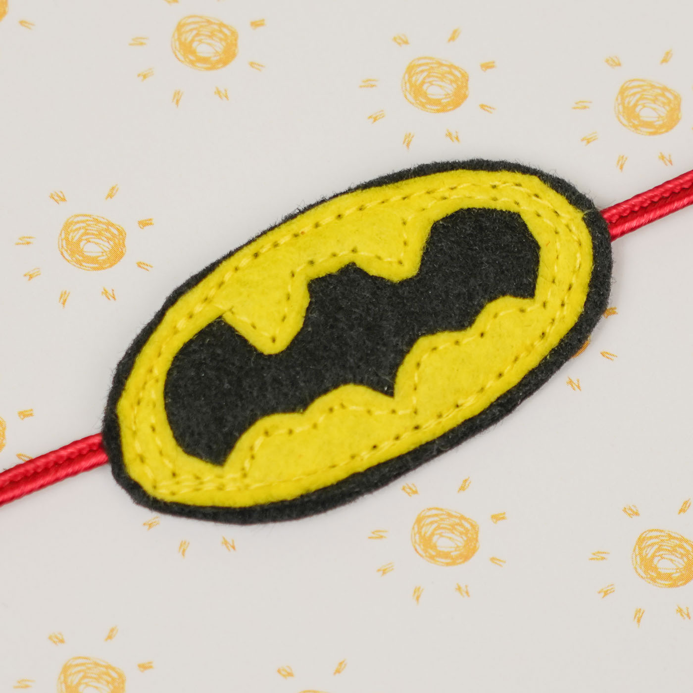 Buy Handmade Batman Theme Felt Kids Rakhi For Brother Online On Zwende