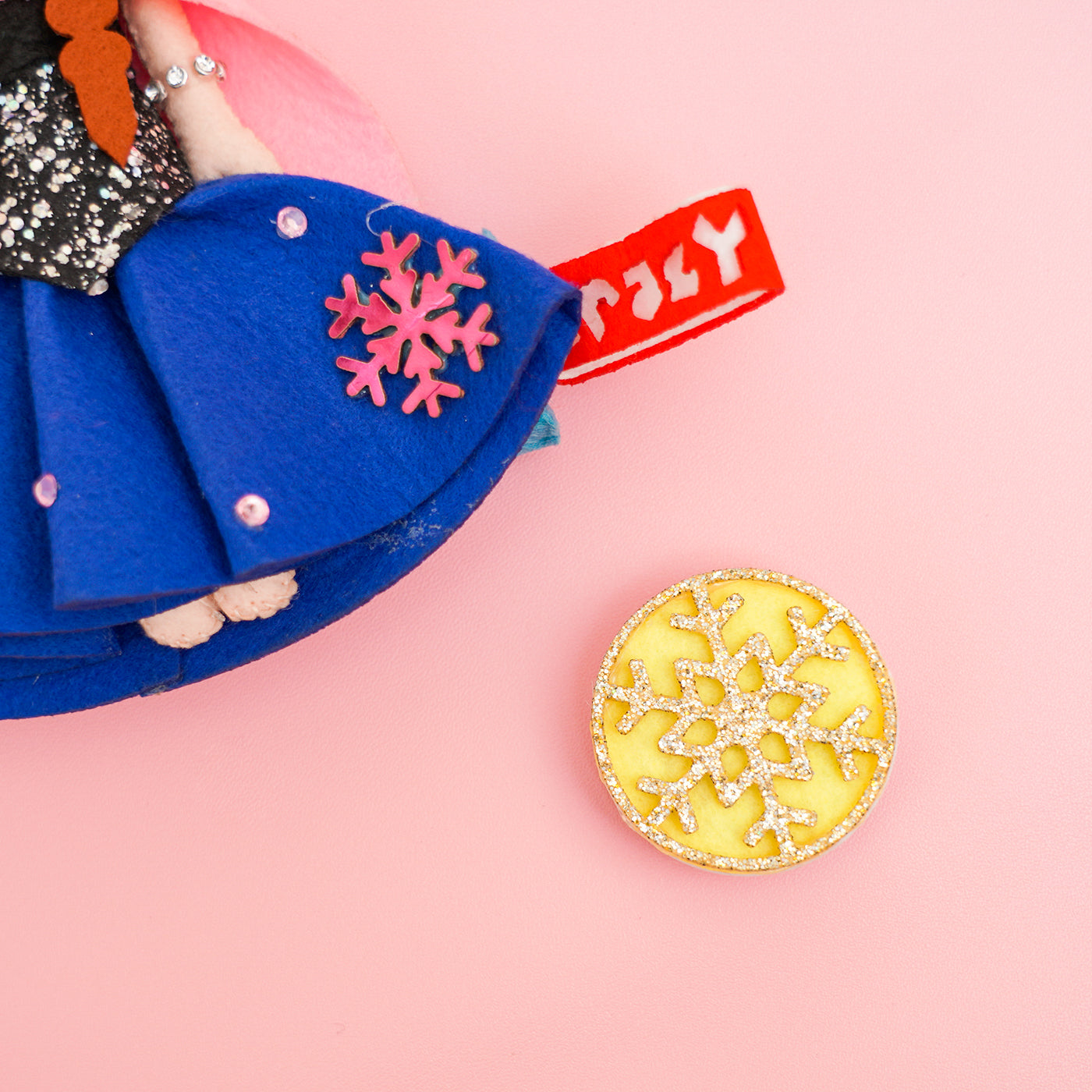 Buy Handcrafted Personalized Frozen Anna & Elsa Felt Nameplate for Kids ...