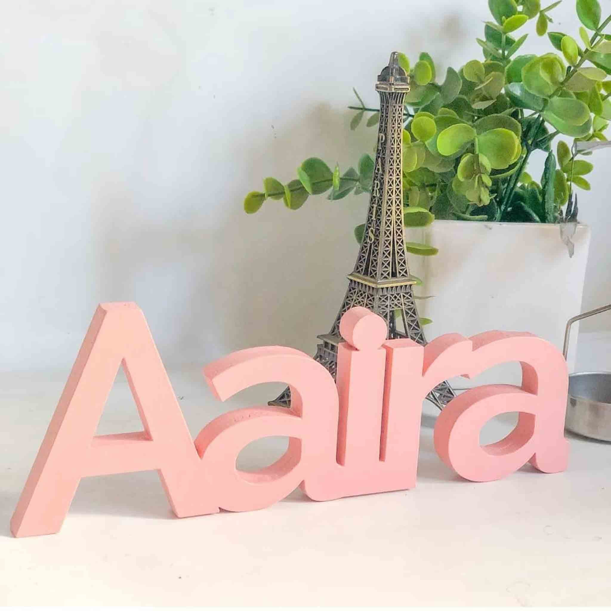 Buy Hand Painted Wooden Cutout Desk Name Plate Online On Zwende